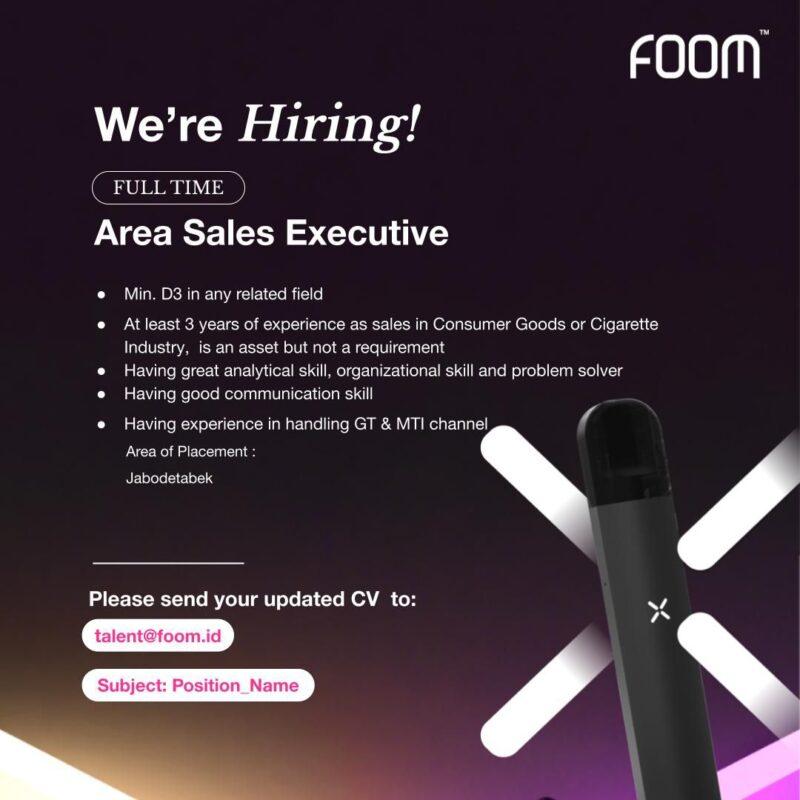 Lowongan Kerja Sales Executive di PT. Foom Lab Global - JakartaKerja