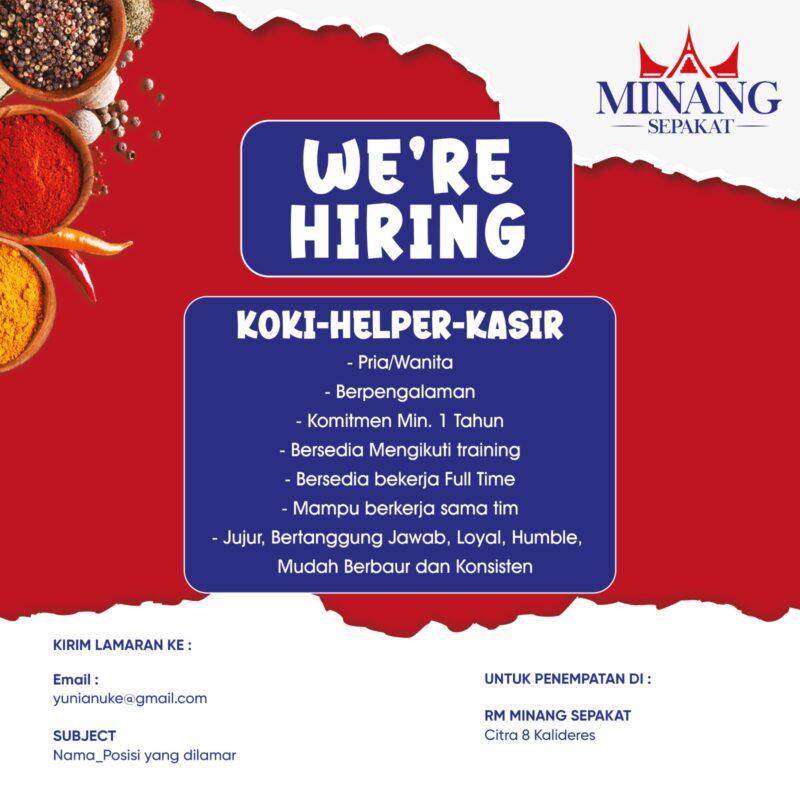 Lowongan Kerja Koki - Helper - Kasir di Sukses Jaya Intertama ...