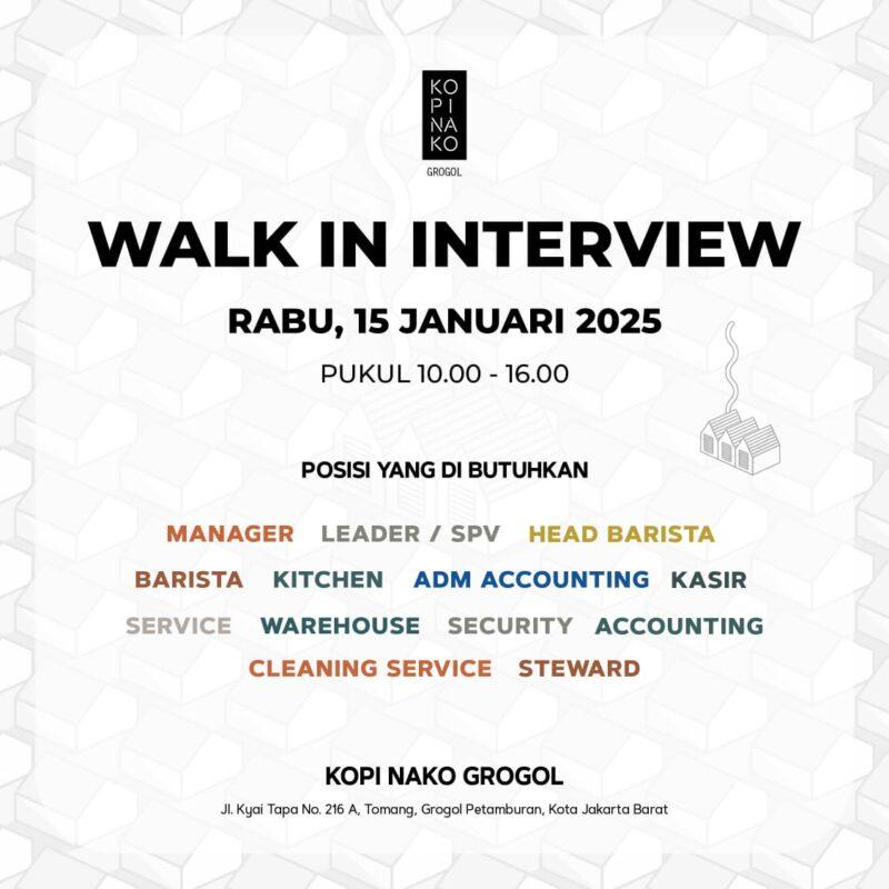 Lowongan Kerja Manager - Leader/SPV - Head Barista - Barista - Kitchen ...