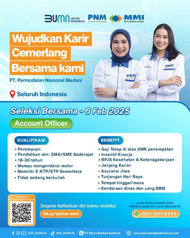 Lowongan Kerja Account Officer di PT. Micro Madani Institute - JakartaKerja