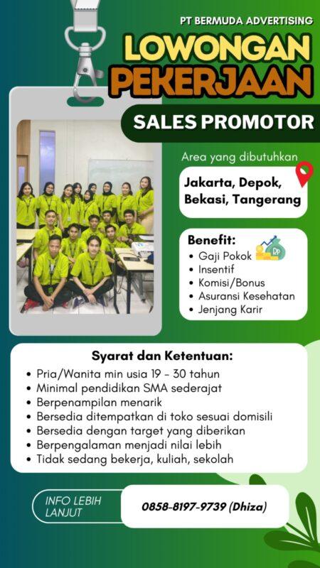 Lowongan Kerja Sales Promotor di PT. Bermuda Advertising - JakartaKerja
