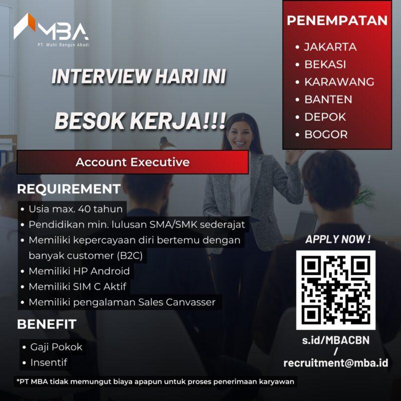 Lowongan Kerja Account Executive di PT. Multi Bangun Abadi - JakartaKerja
