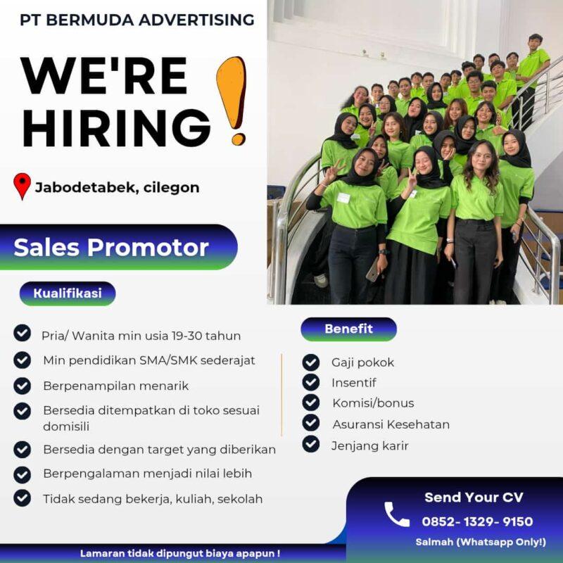 Lowongan Kerja Sales Promotor di PT. Bermuda Advertising - JakartaKerja