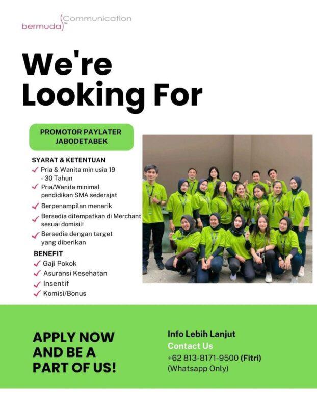 Lowongan Kerja Promotor Indodana Jabodetabek di PT. Bermuda Communication - JakartaKerja