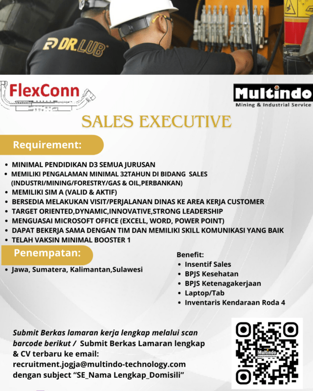 Lowongan Kerja Sales Executive - Sales Representative - Junior ...