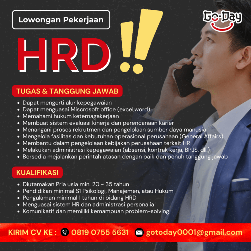 Lowongan Kerja HRD di PT. Super Big Oke - JakartaKerja