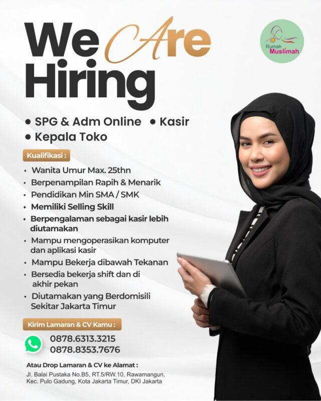Lowongan Kerja SPG & Admin Online - Kasir - Kepala Toko di Rumah ...