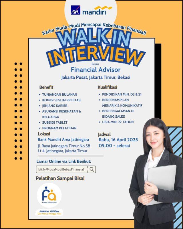 Lowongan Kerja Financial Advisor di AXA Mandiri - JakartaKerja
