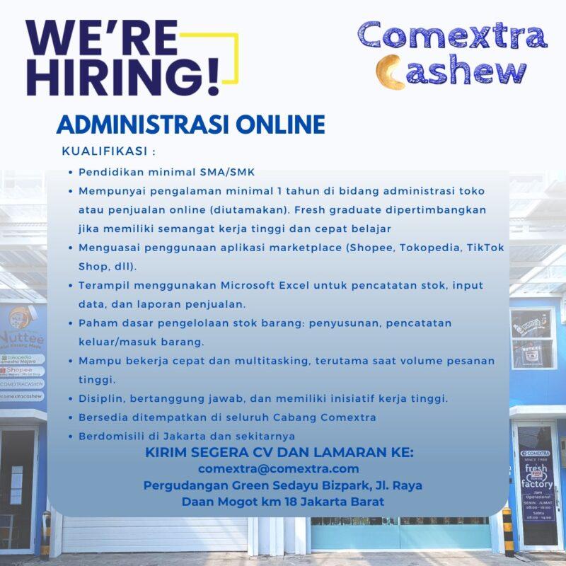 Lowongan Kerja Administrasi Online - Operational Gudang di PT. Comextra ...