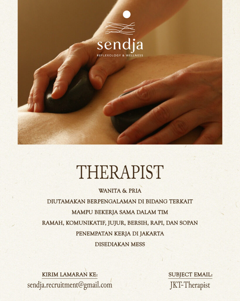 Lowongan Kerja Therapist di Sendja Reflexology & Wellness - JakartaKerja