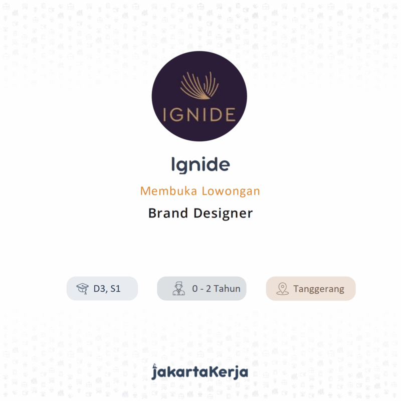 Lowongan Kerja Brand Designer di Ignide - JakartaKerja