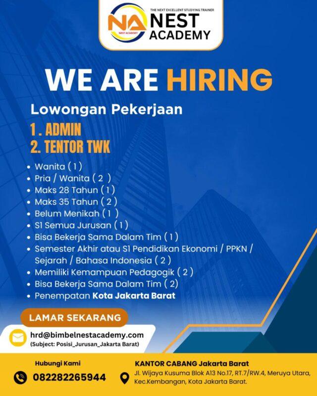 Lowongan Kerja Admin Jakarta Barat - Tentor TWK - Admin Tangerang di CV ...