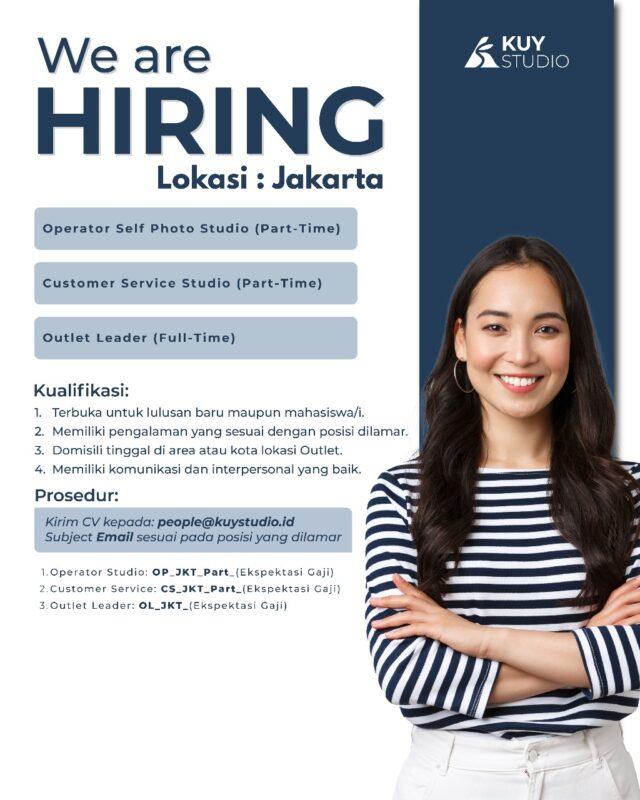 Lowongan Kerja Operator Self Photo Studio - Customer Service - Outlet ...