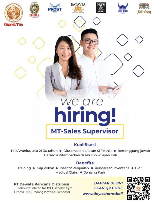 Lowongan Kerja MT Sales Supervisor di PT. Dewata Kencana Distribusi - JakartaKerja