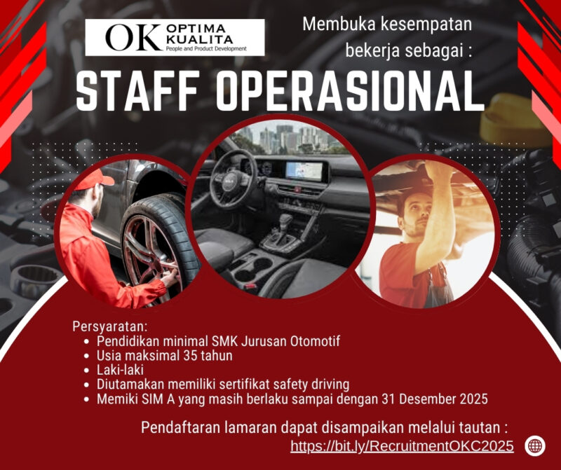 Lowongan Kerja Staff Operasional di PT. Optima Kualita Consulting ...
