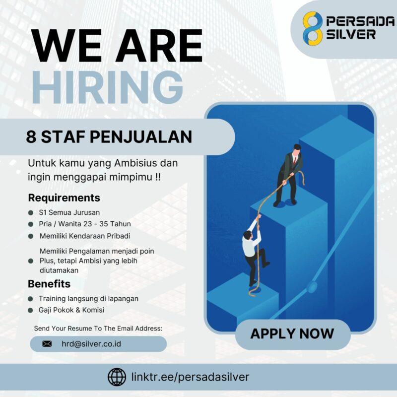 Lowongan Kerja Staf Penjualan di PT. Persada Silver - JakartaKerja