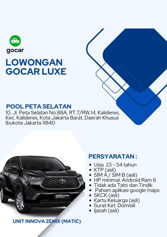 Lowongan Kerja Driver Gocar di PT. Pusaka Prima Gocar Luxe - JakartaKerja