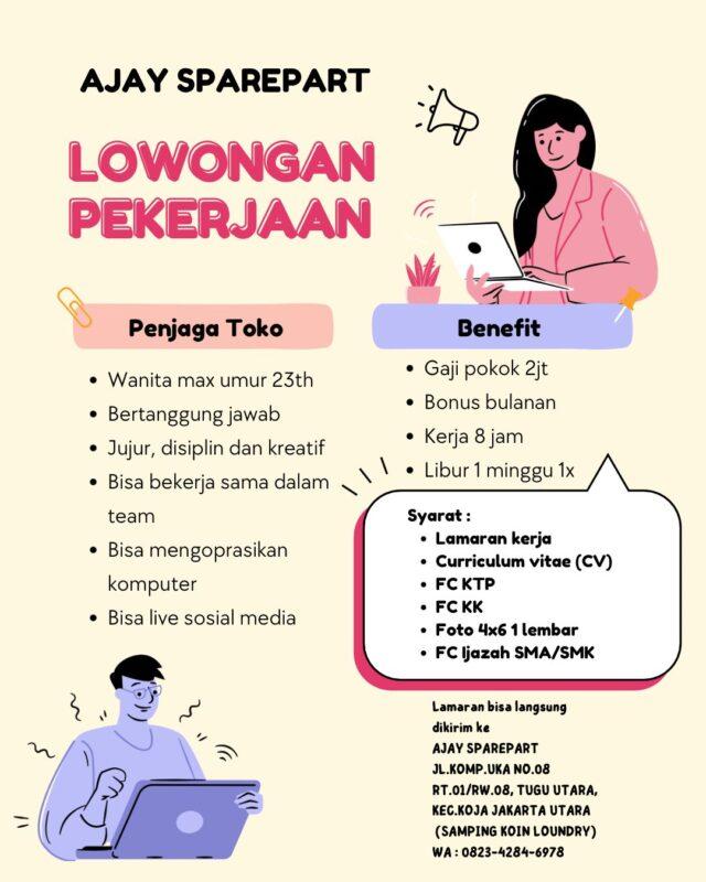 Lowongan Kerja Penjaga Toko di Ajay Sparepart HP - JakartaKerja