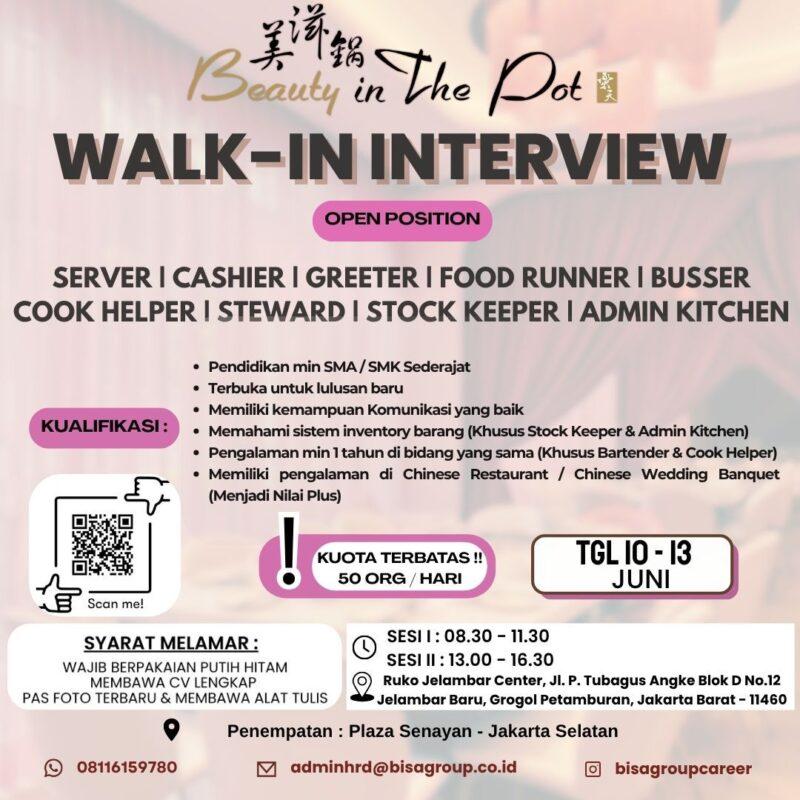 Lowongan Kerja Server - Cashier - Greeter - Food Runner - Busser - Cook ...