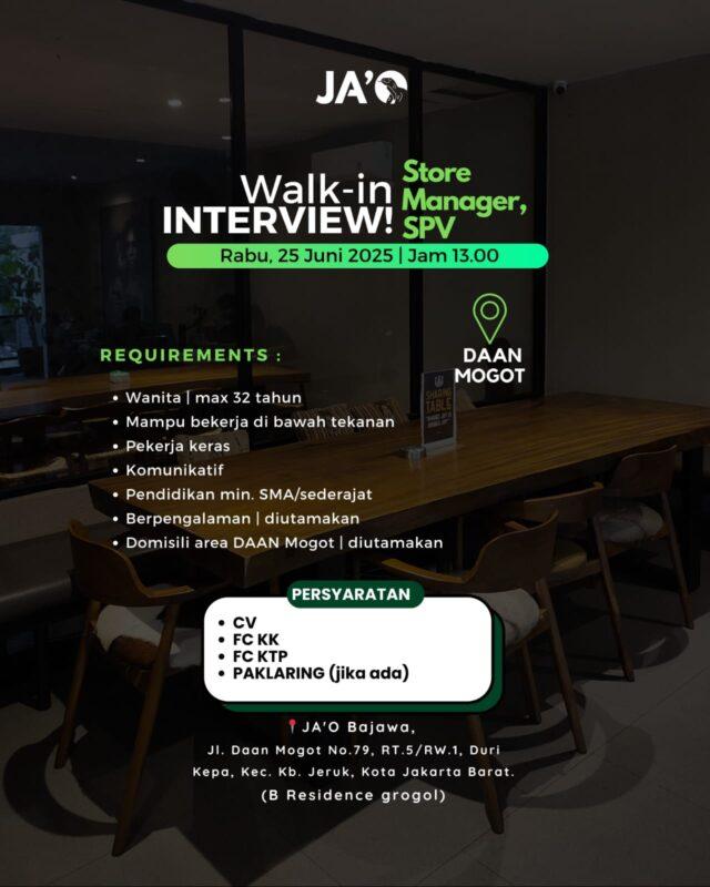 Lowongan Kerja Store Manager - SPV - Captain Floor - Partime Runner ...