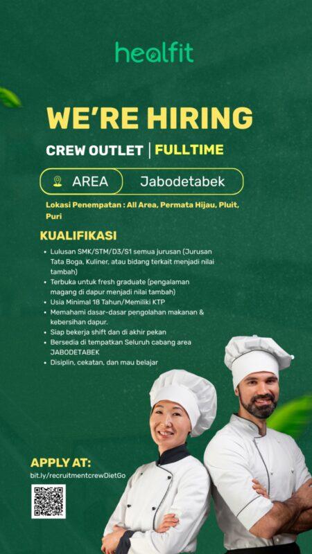 Lowongan Kerja Crew Outlet di PT. Solusi Pangan Sehat (Healfit ...