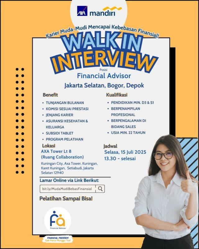 Lowongan Kerja Financial Advisor di AXA Mandiri - JakartaKerja
