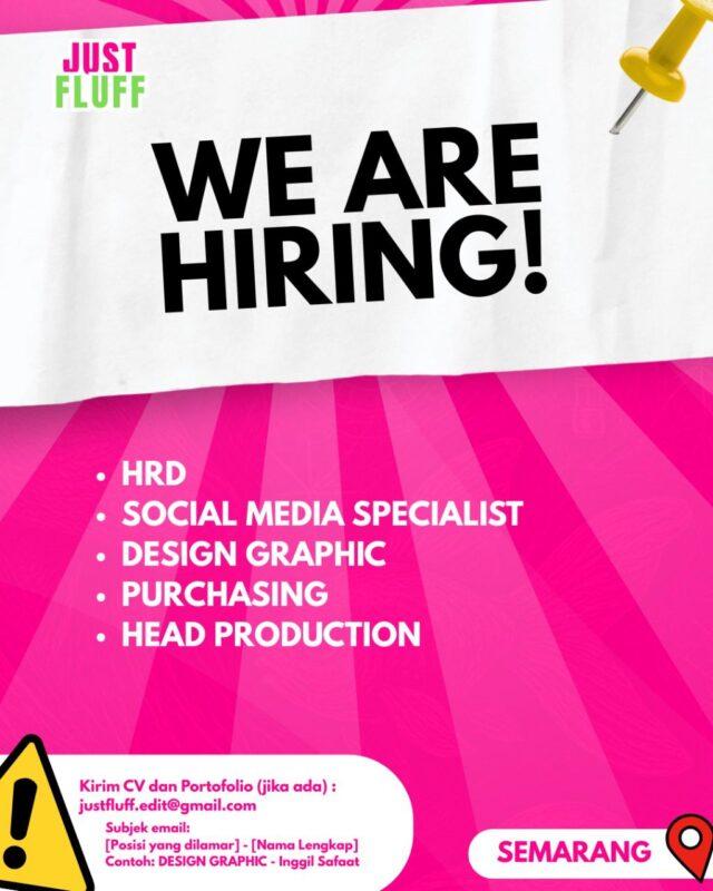 Lowongan Kerja HRD - Social Media Specialist - Design Graphic ...