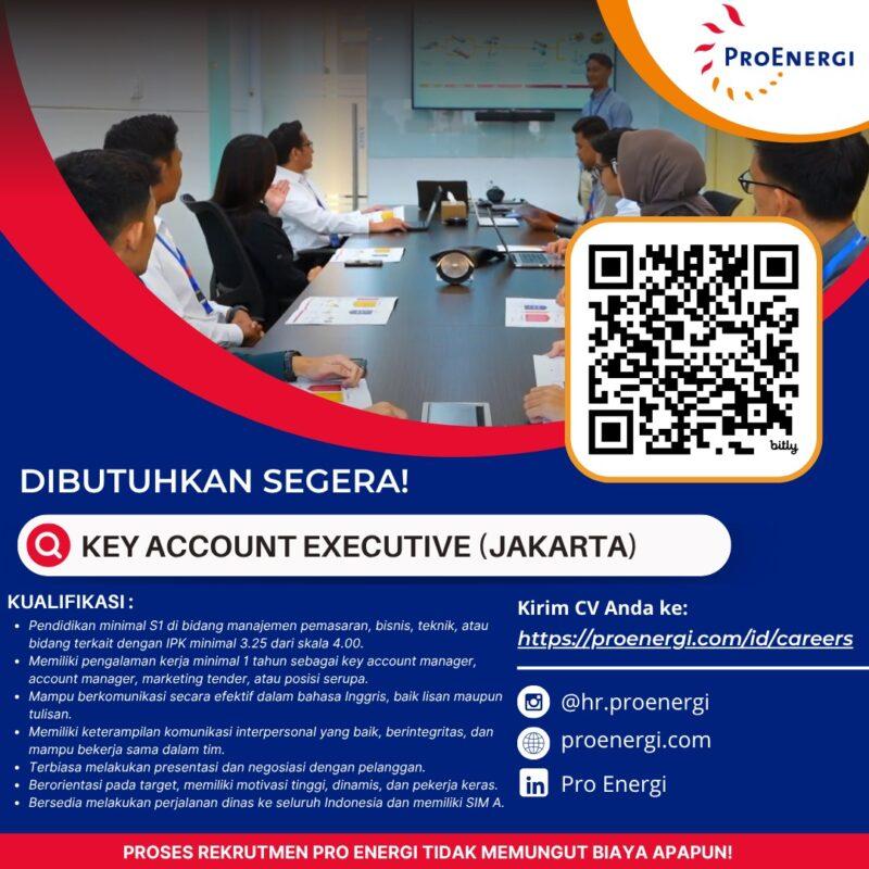 Lowongan Kerja Key Account Executive di PT. Pro Energi - JakartaKerja