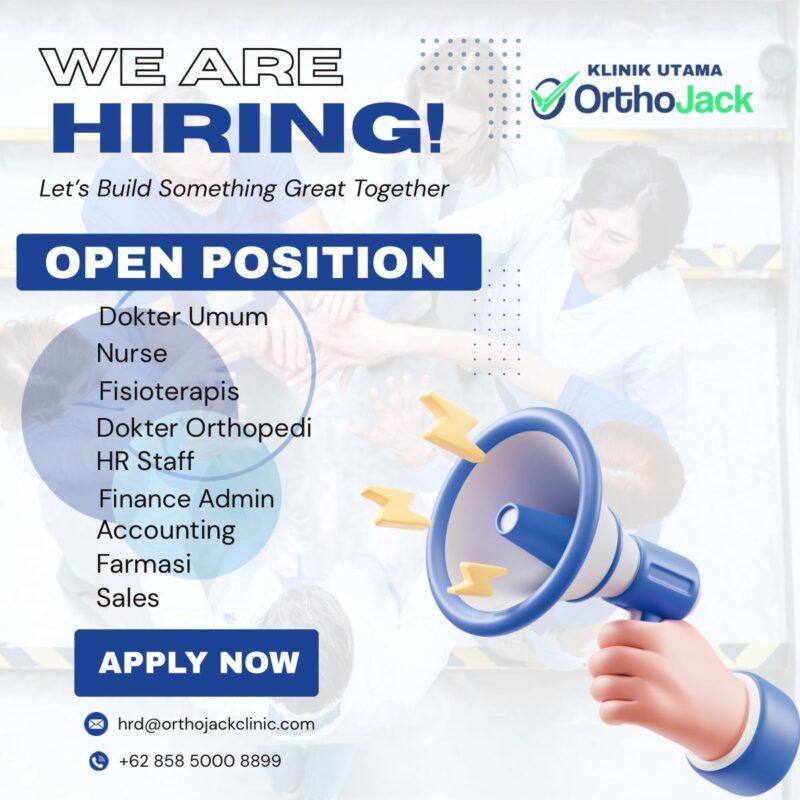 Lowongan Kerja Dokter Umum - Nurse - Fisioterapis - Dokter Orthopedi - HR Staff di Klinik Utama ...