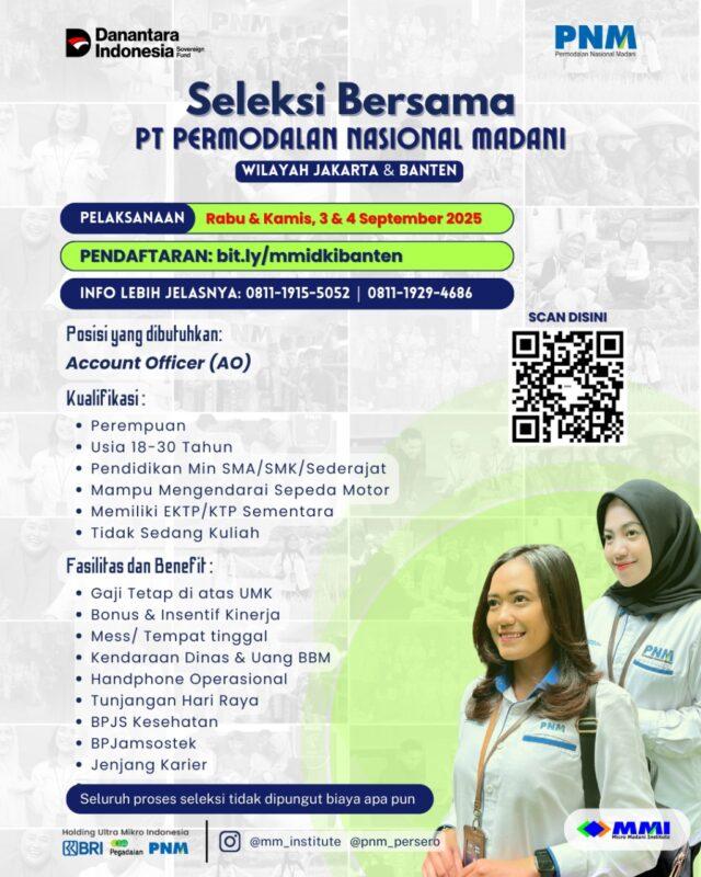 Lowongan Kerja Account Officer (AO) di PT. Micro Madani Institute ...