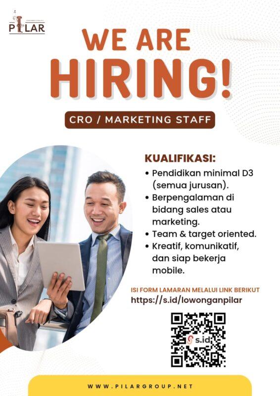 Lowongan Kerja CRO/ Marketing Staff di Pilar Group - JakartaKerja