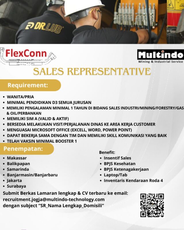 Lowongan Kerja Sales Representative - Technician & Welder di PT ...