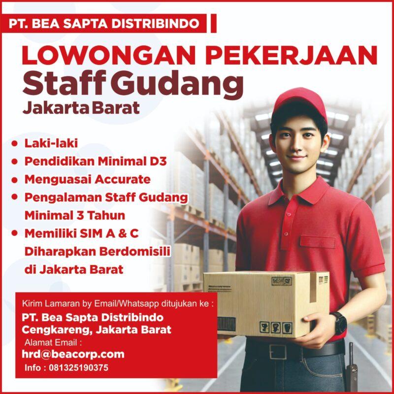 Lowongan Kerja Staff Gudang - Staff Keuangan di PT. Bea Sapta ...