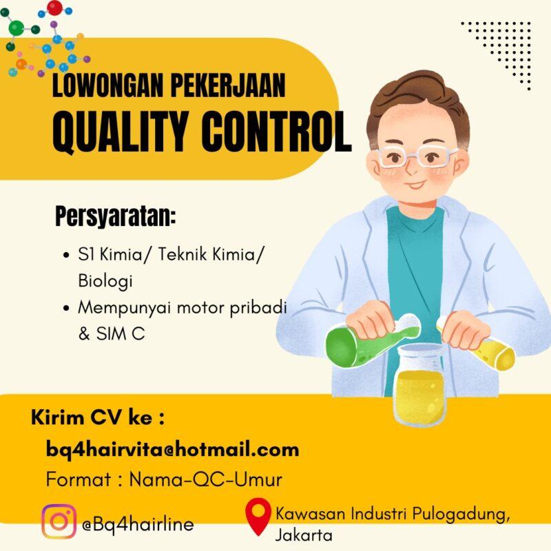 Lowongan Kerja Quality Control di PT. Kurnia Elok - JakartaKerja