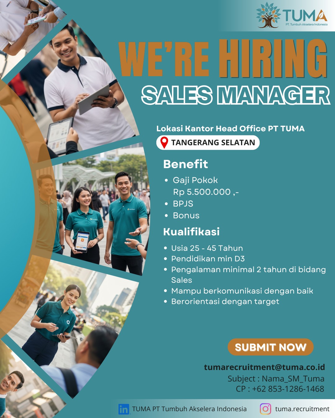 Lowongan Kerja Sales manager - Secretary General Manager di PT. Tumbuh ...