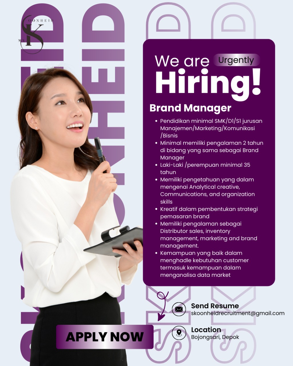 Lowongan Kerja Brand Manager - Content Media Copywriter - Advitiser ...