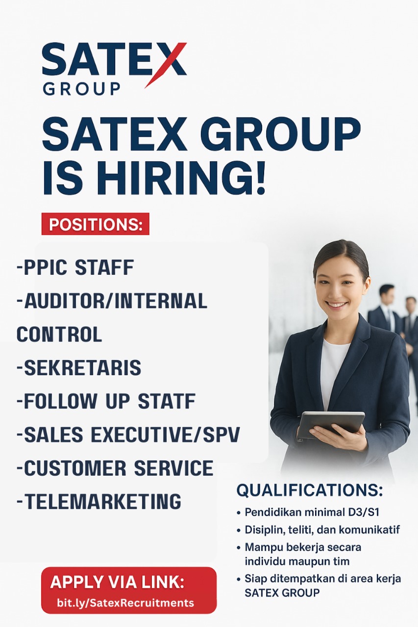 Lowongan Kerja PPIC Staff - Auditor/Internal Control - Sekretaris ...