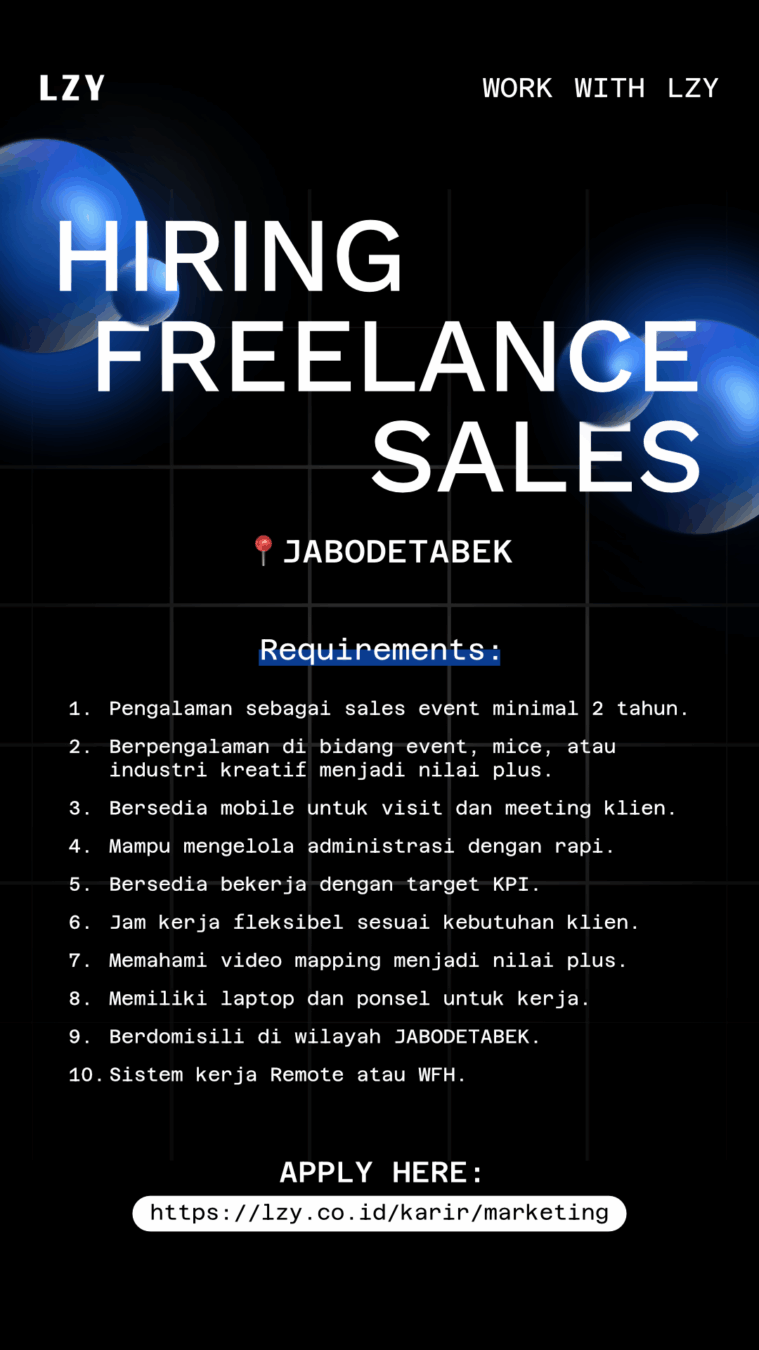 Lowongan Kerja Freelance Sales di CV. Cahaya Muda Kreatif (LZY Visual ...