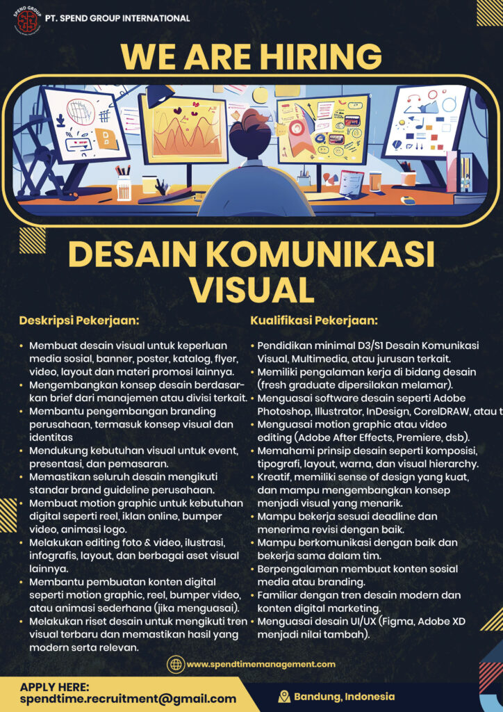 Lowongan Kerja Desain Komunikasi Visual - WEB Developer - Staff Accounting - Data Entry ...