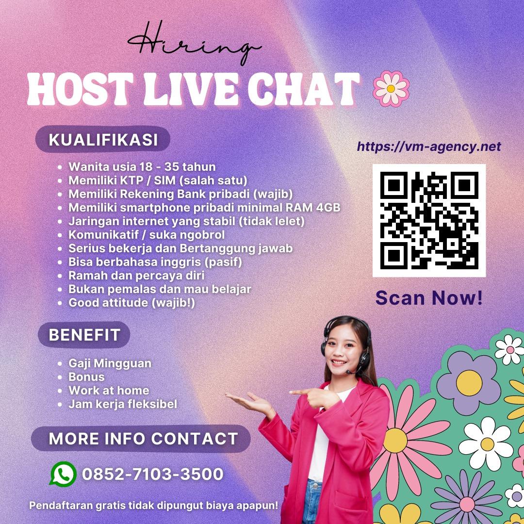 Lowongan Kerja Host di VM Agency - JakartaKerja