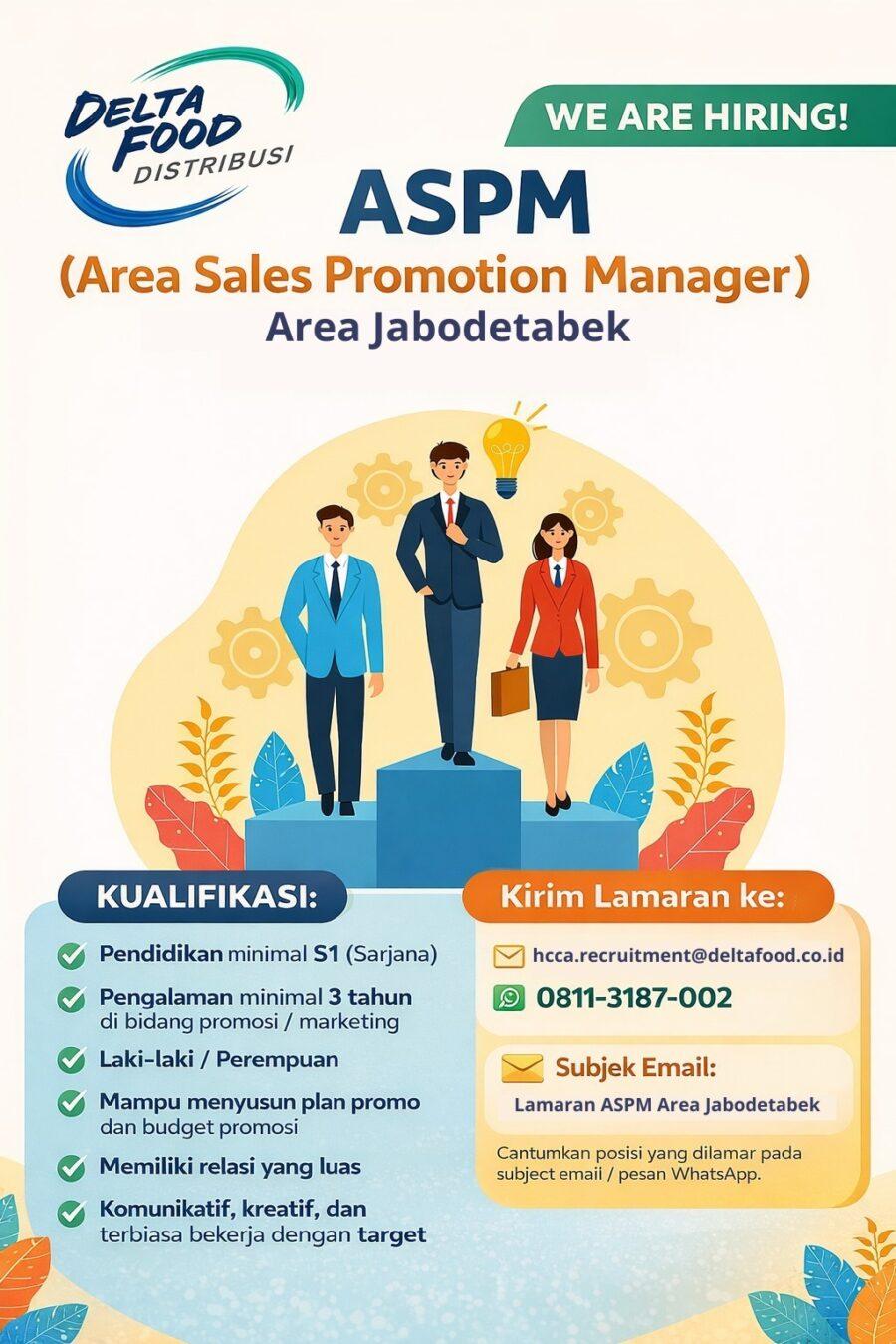Lowongan Kerja Area Sales Promotion Manager (ASPM) - Area Sales ...