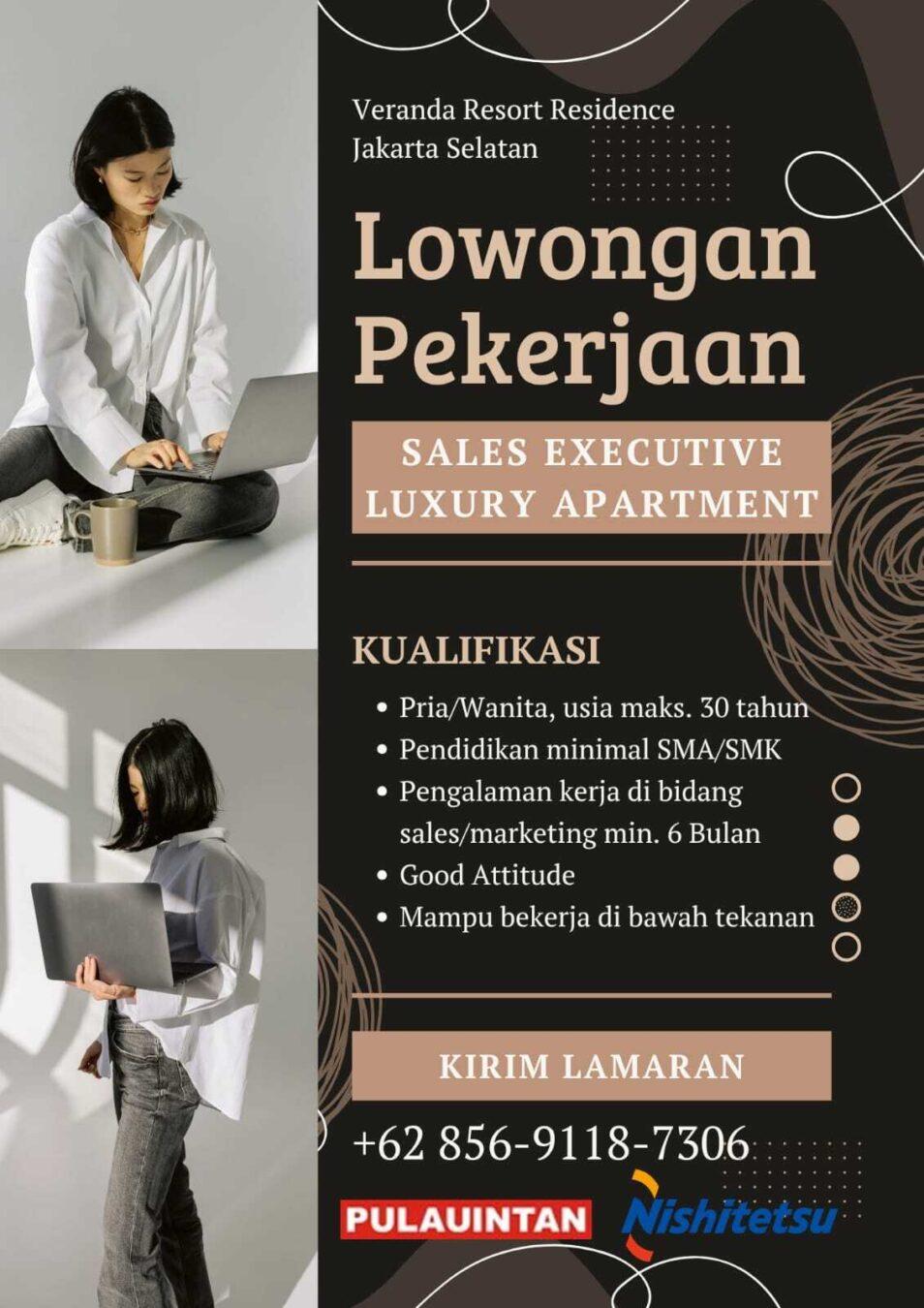 Lowongan Kerja Sales Executive Luxury Apartment di PT. Pulau Intan ...