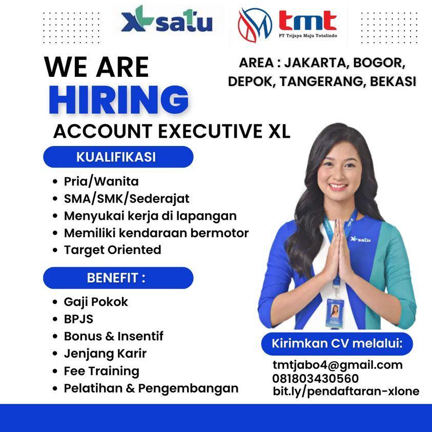 Lowongan Kerja Account Executive XL di PT. Trijaya Maju Totalindo ...