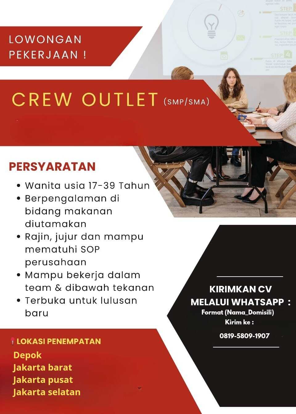 Lowongan Kerja Crew Outlet di Guldens Mice - JakartaKerja