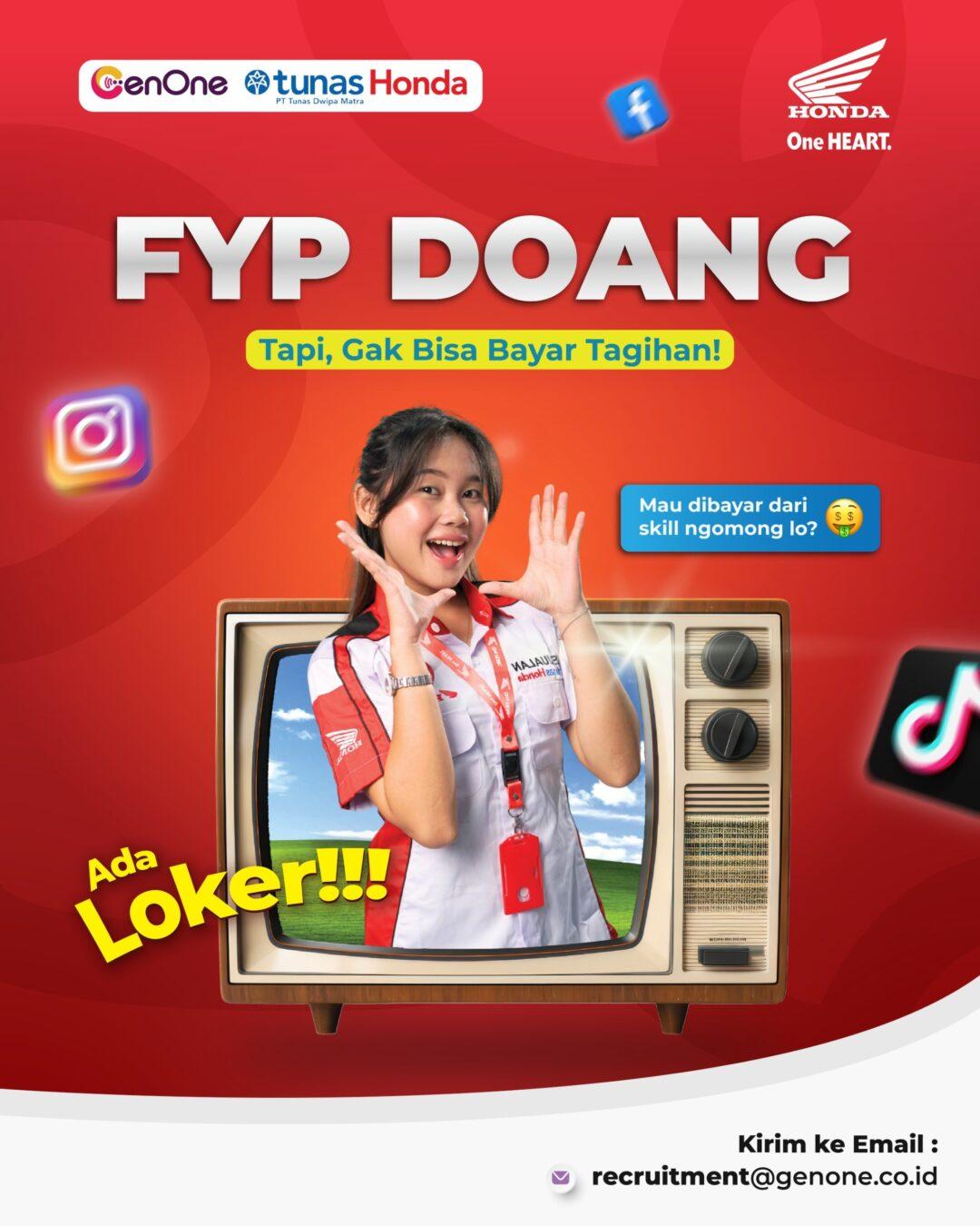 Lowongan Kerja Sales Counter Digital di Tunas Dwipa Matra Honda Motor ...
