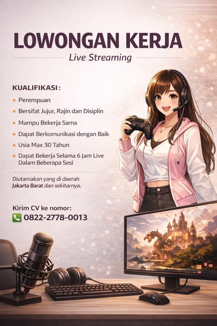 Lowongan Kerja Live Streaming di Xavier Agency - JakartaKerja